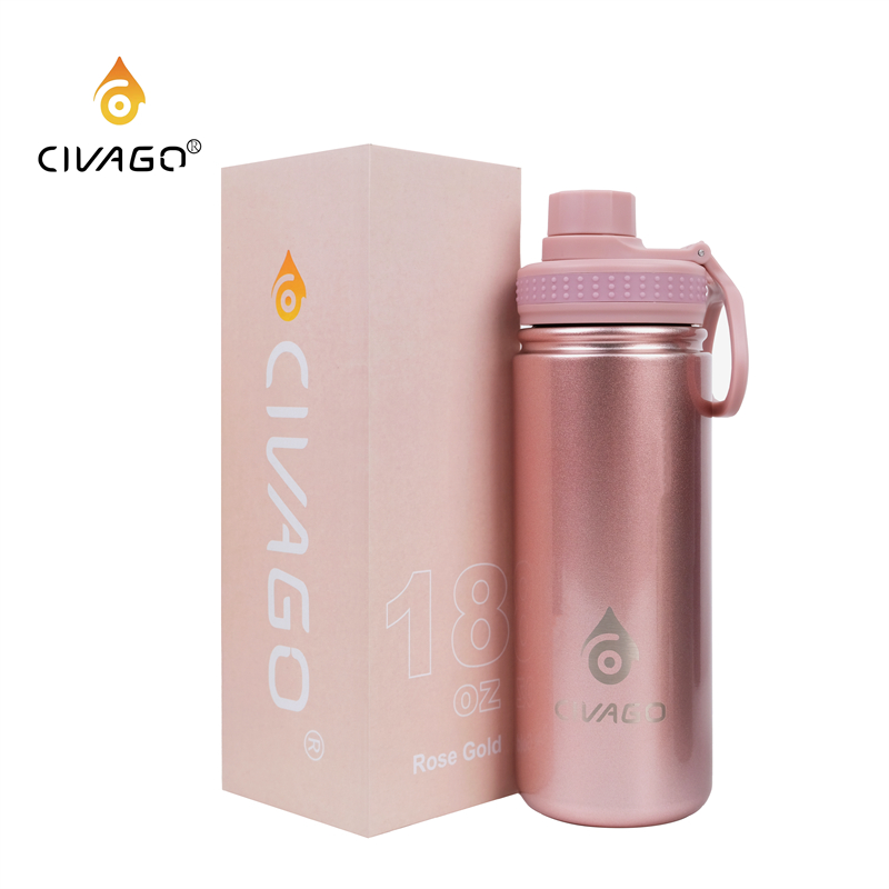 CIVAGO（18oz/22oz/32oz/40oz) Tumbler Wide Mouth with Cap Lid Vacuum ...