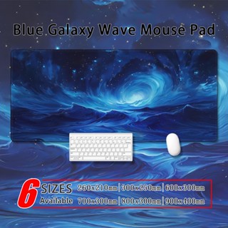 Blue Galaxy Wave Mouse pad | Extended Gaming Mousepad | Waterproof Non ...
