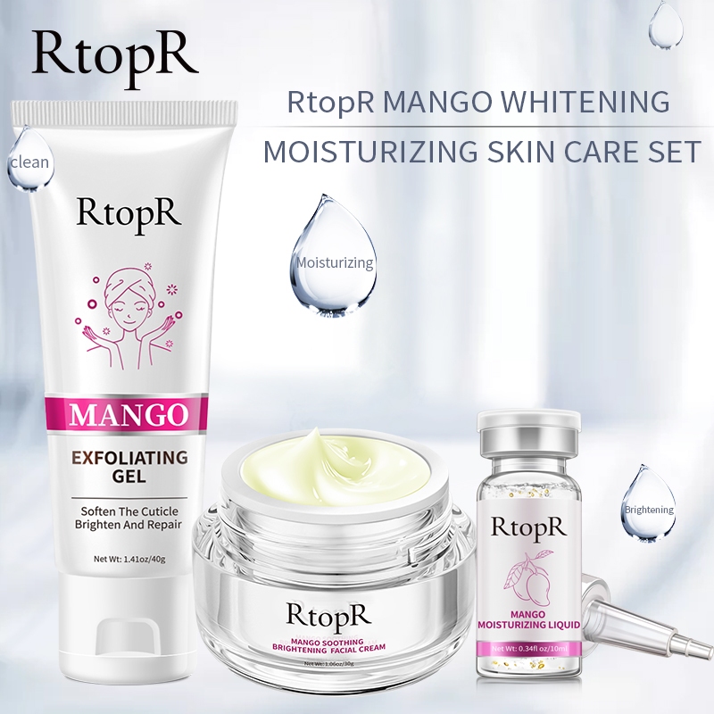 RtopR Mango Face Exfoliating Repair and Whitening Skincare Set | Shopee ...