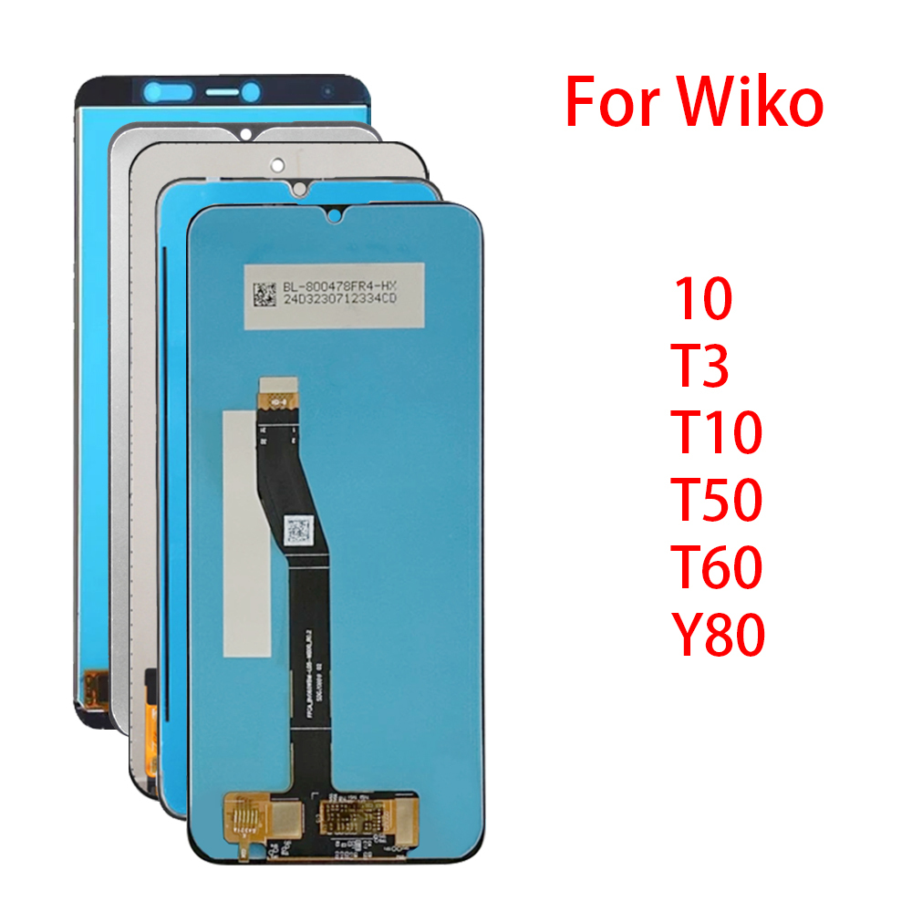 100% Tested LCD Display For Wiko 10 T10 T3 T50 T60 Y80 LCD Display ...
