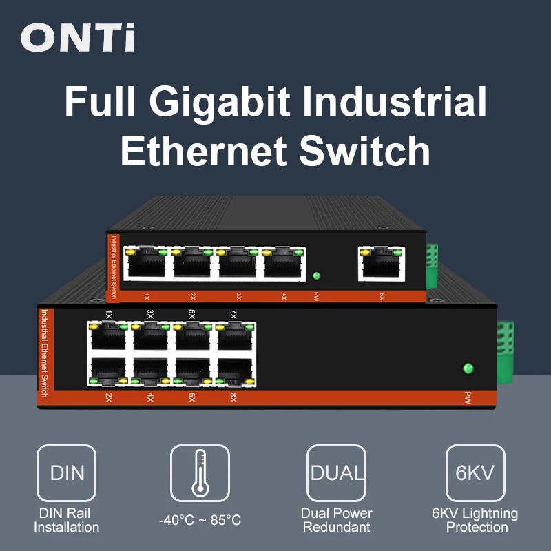 5 Ports And 8 ports ruggedized Switch 10/100/1000Mbps Ethernet Switch ...