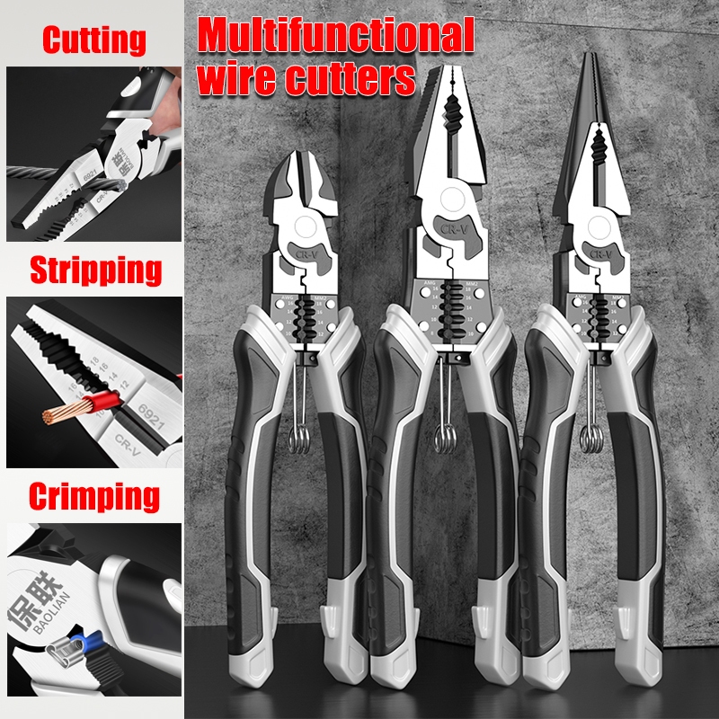 9 inches Wire Pliers Industrial Grade Multi-function Wire Wire Stripper ...
