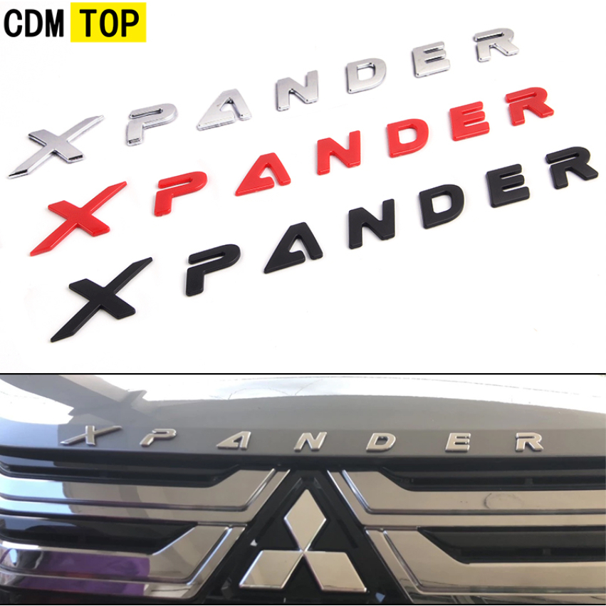 Car MITSUBISHI XPANDER 3D emblem ABS Sticker Car Styling Front Grille ...