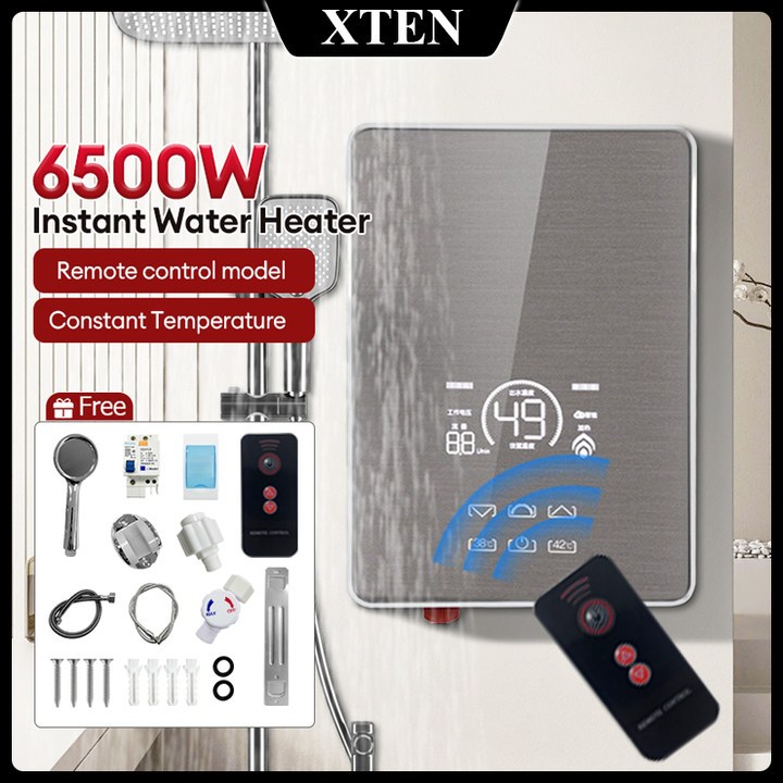 XTEN Heater Shower Set for Bathroom Instant Hot Shower Heater Water ...