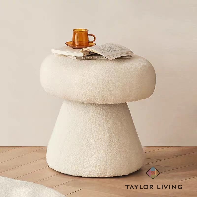 TAYLOR LIVING Light luxury Style Simple Sherpa Makeup Stool internet ...