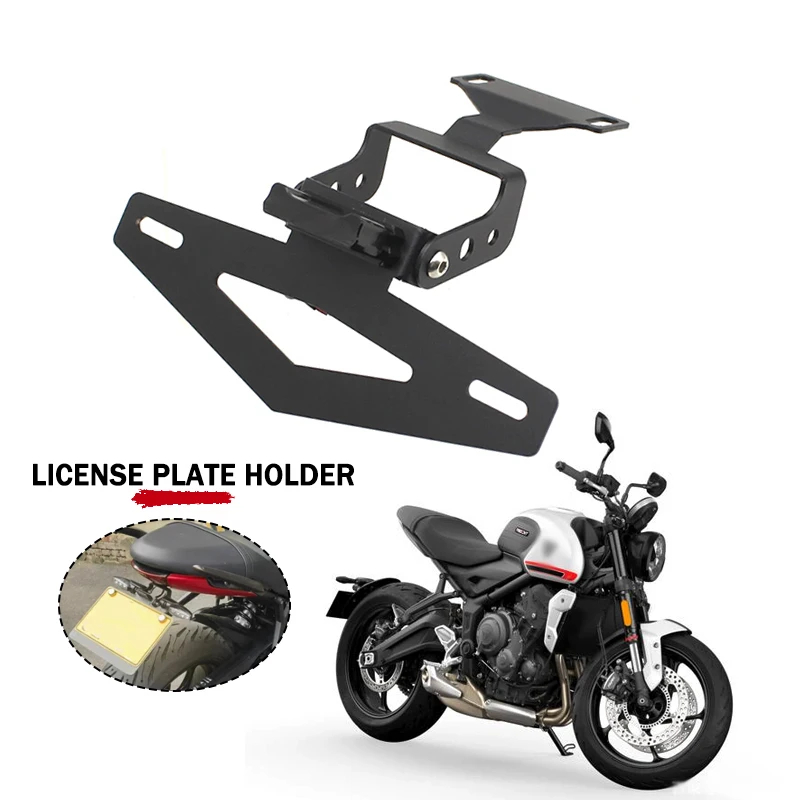 Motorcycle Rear Mounting License Plate Bracket Rear Bracket Adjustable ...