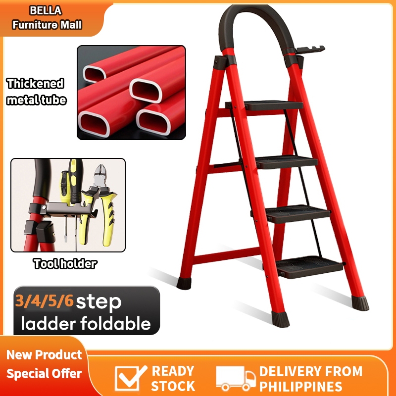 Ladder Heavy Duty Ladder For Footwork Step Ladder Stool 3/4/5/6 Step ...