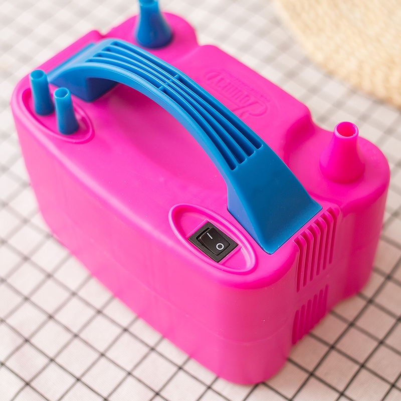 Electric Inflatable Balloon Pump Super Powerful Pink Double Hole Fast ...
