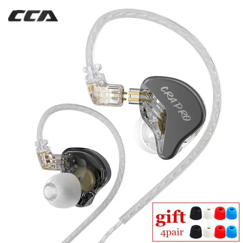 CCA CRA Pro HIFI Earphones DLC Diamond Diaphragm Dynamic Earbuds with ...
