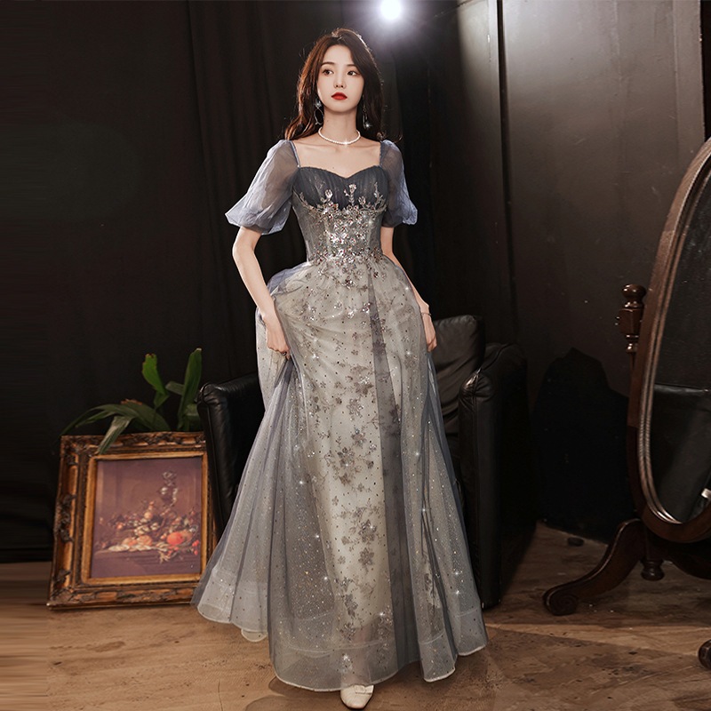 EAGLELY Sequins Glitter Korean Formal Maxi Long Evening Dress For Women 2024 Elegant Classy Gala ...