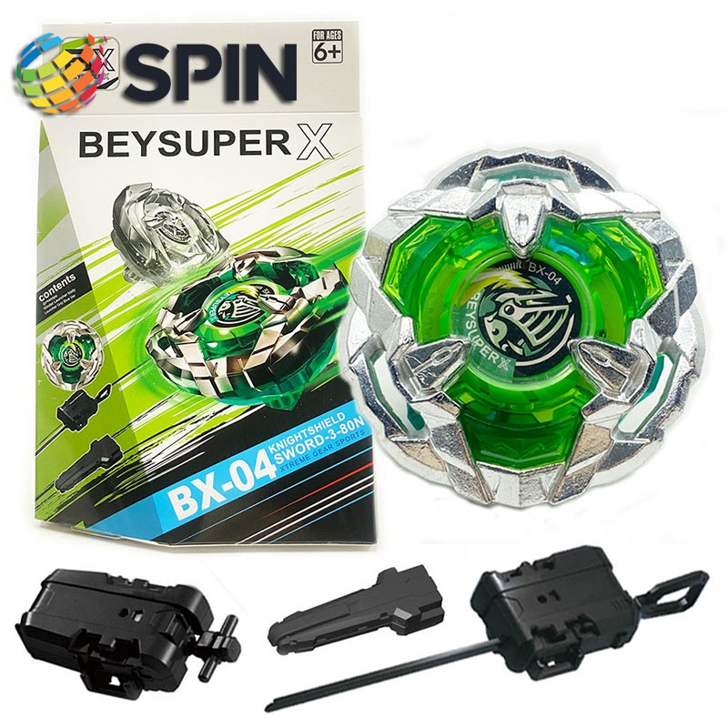 Beyblade X Xtreme BX-04 Knight Shield with Launcher Grip Set for ...