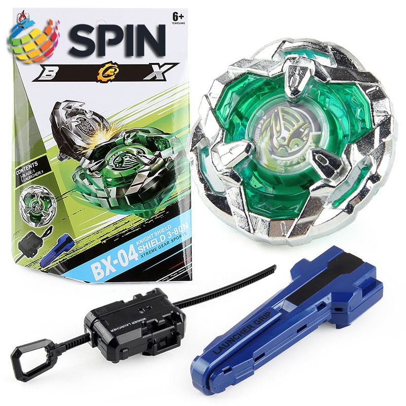 Beyblade X Xtreme BX-04 Knight Shield 3-80N with Launcher Grip Set for ...