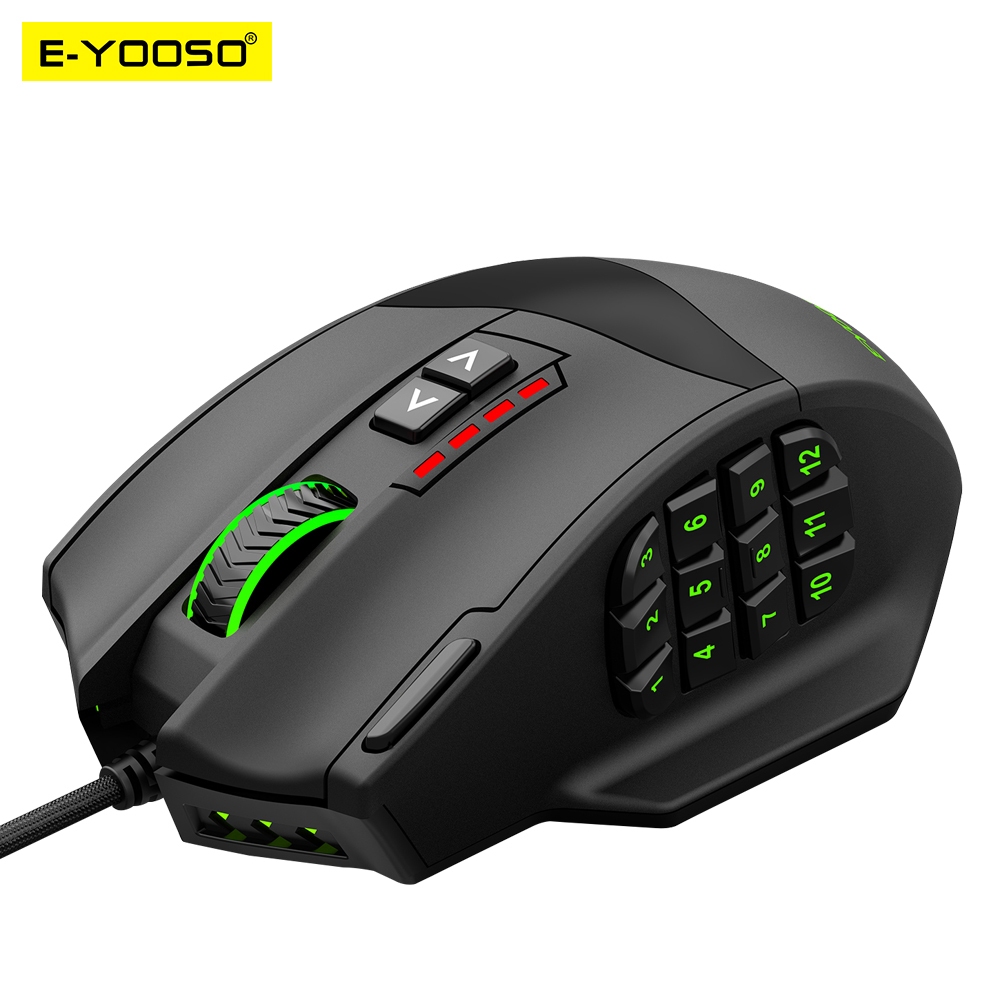 E-YOOSO X-39 USB Wired RGB Gaming Mouse 24000 DPI SG8960 19 buttons ...