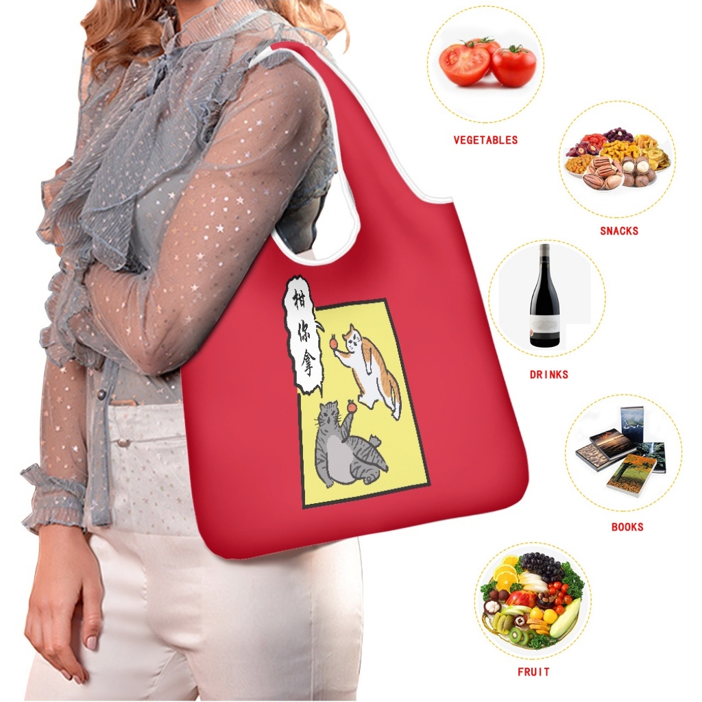 Reusable Foldable Shopping Bag Custom Shopping Bag Fashion Handy ...