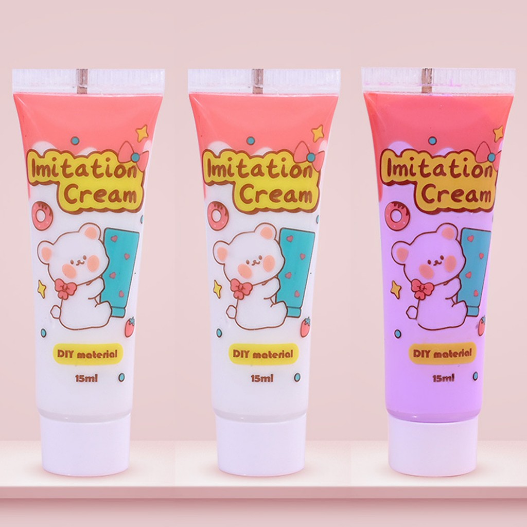 1 Pack 3 Sticks Cream Glue 15g Handmade diy Cream Glue 12 Colors Cream ...