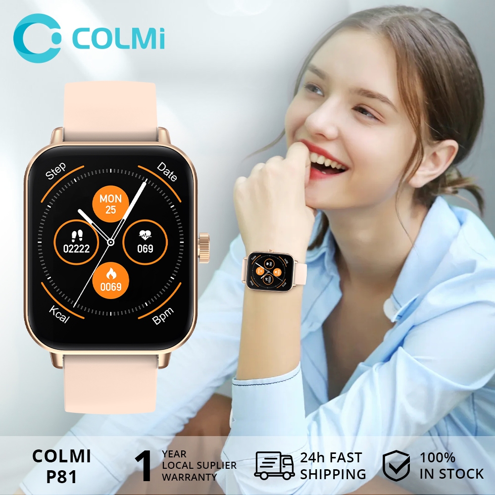 COLMI P81 Smart Watch Women Bluetooth Calling Heart Rate 1.9inches IP68 Waterproof 300 mAh 20 MM ...