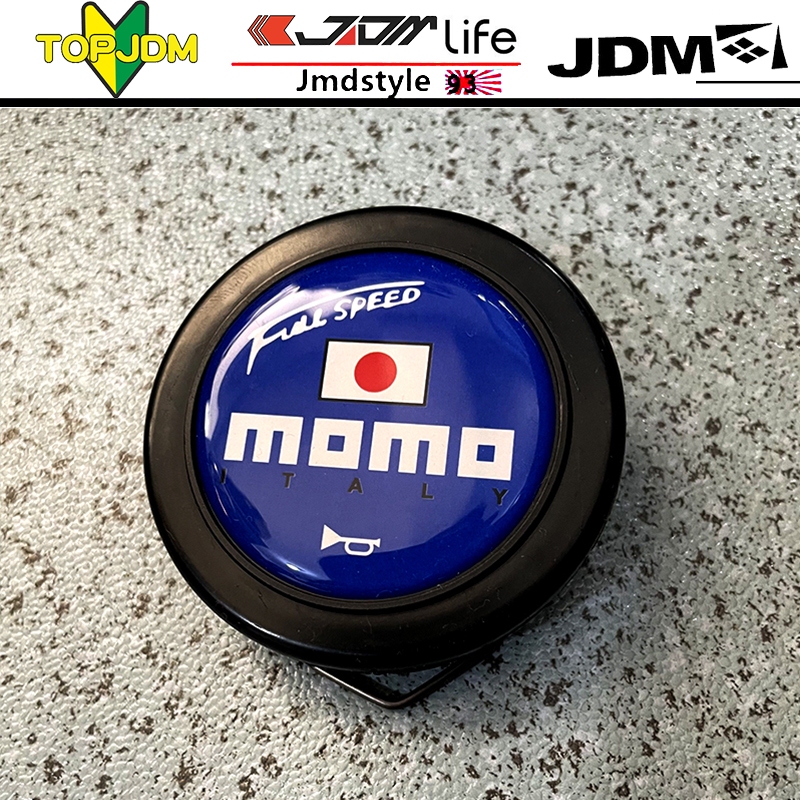 Japanese Style Momo Horn Button Universal Modified Car Racing Steering ...