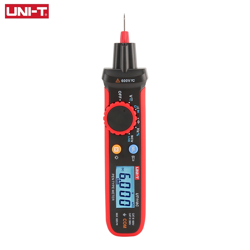 UNI-T True RMS Multimeter UT118C Pen-Type Meter 600V AC DC Voltage ...
