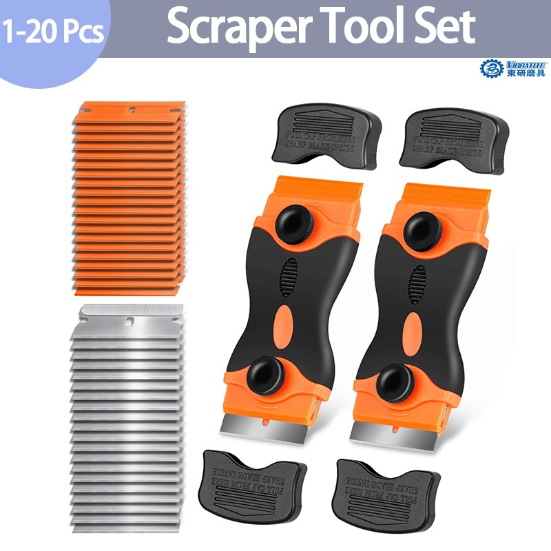 Razor Blade Scraper Tool Set Sticker Remover Cleaning Scraper for Paint ...