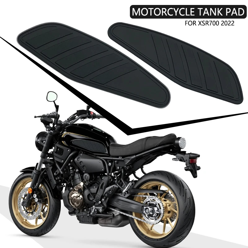 XSR700 Black Tank Side Traction Pads Knee Anti Slip Sticker Decal ...