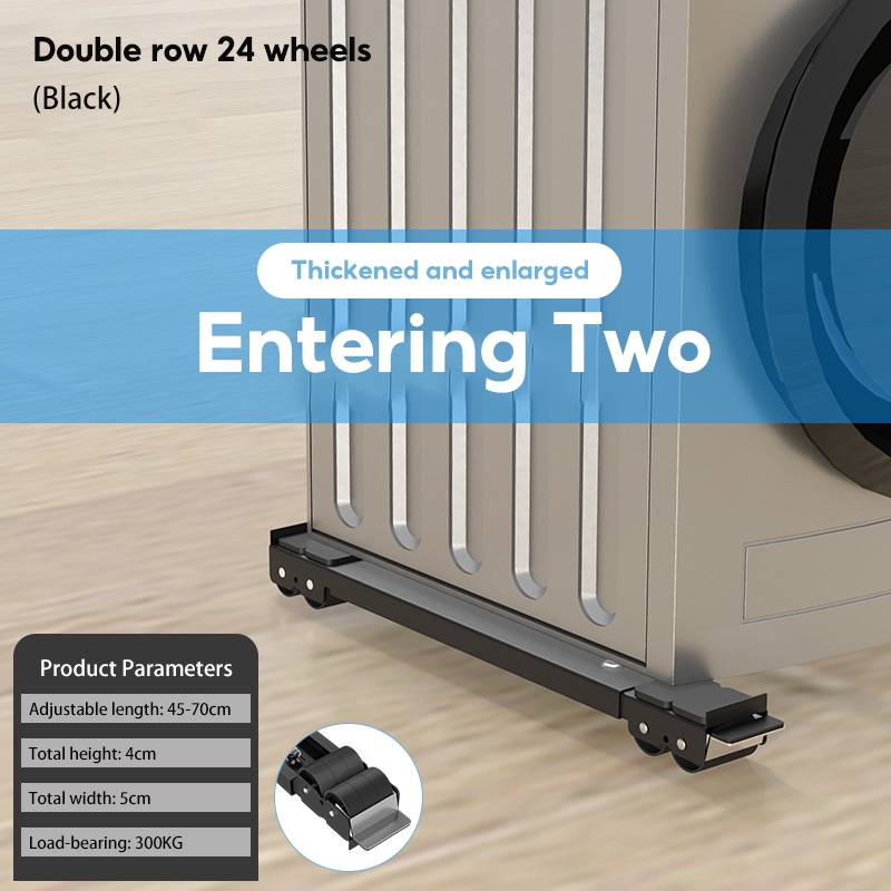 Sunlife Extendable Washing Machine Stand Heavy Duty Furniture Rollers ...