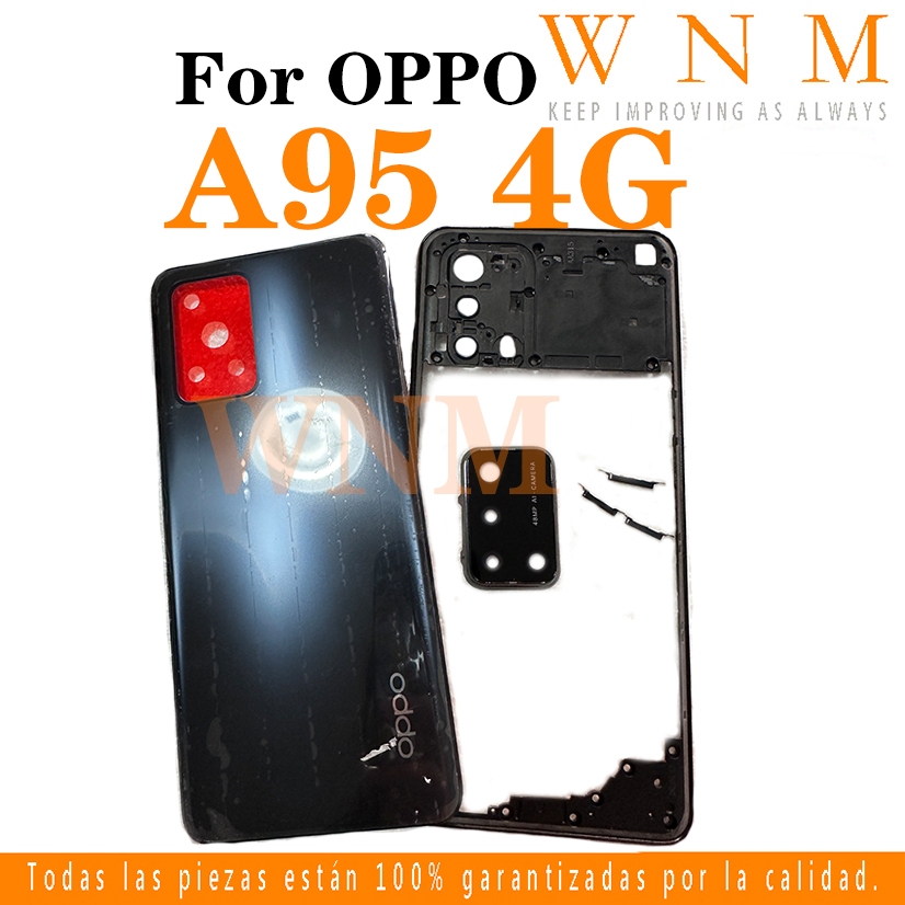 New For Oppo A95 4G CPH2365 Bezel Back Battery Cover + Middle Frame ...