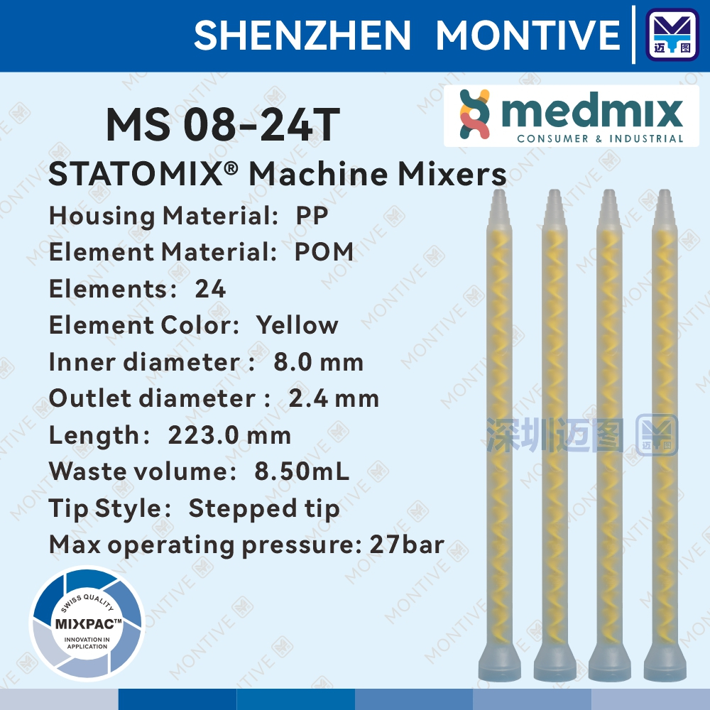 MS08-24T SULZER MIXPAC Statomix Mixer Suitable for Glue Injection ...