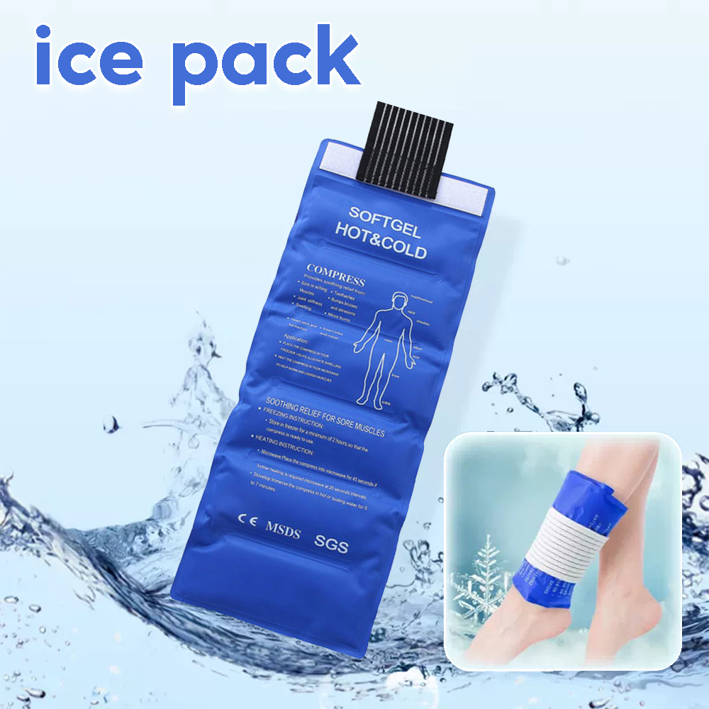 Wearable Ice Pack Cold Hot Compress Gel Pack Reusable for Injury Muscle ...