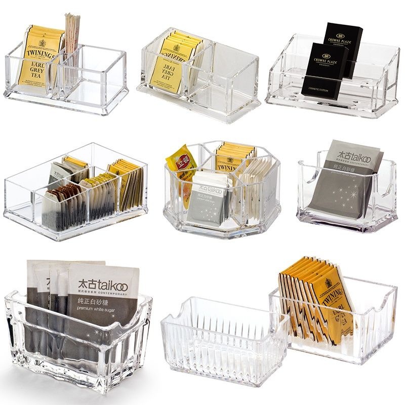 Tea Bag Storage Box Coffee Sugar Desktop Hotel Room Home Use Commercial ...