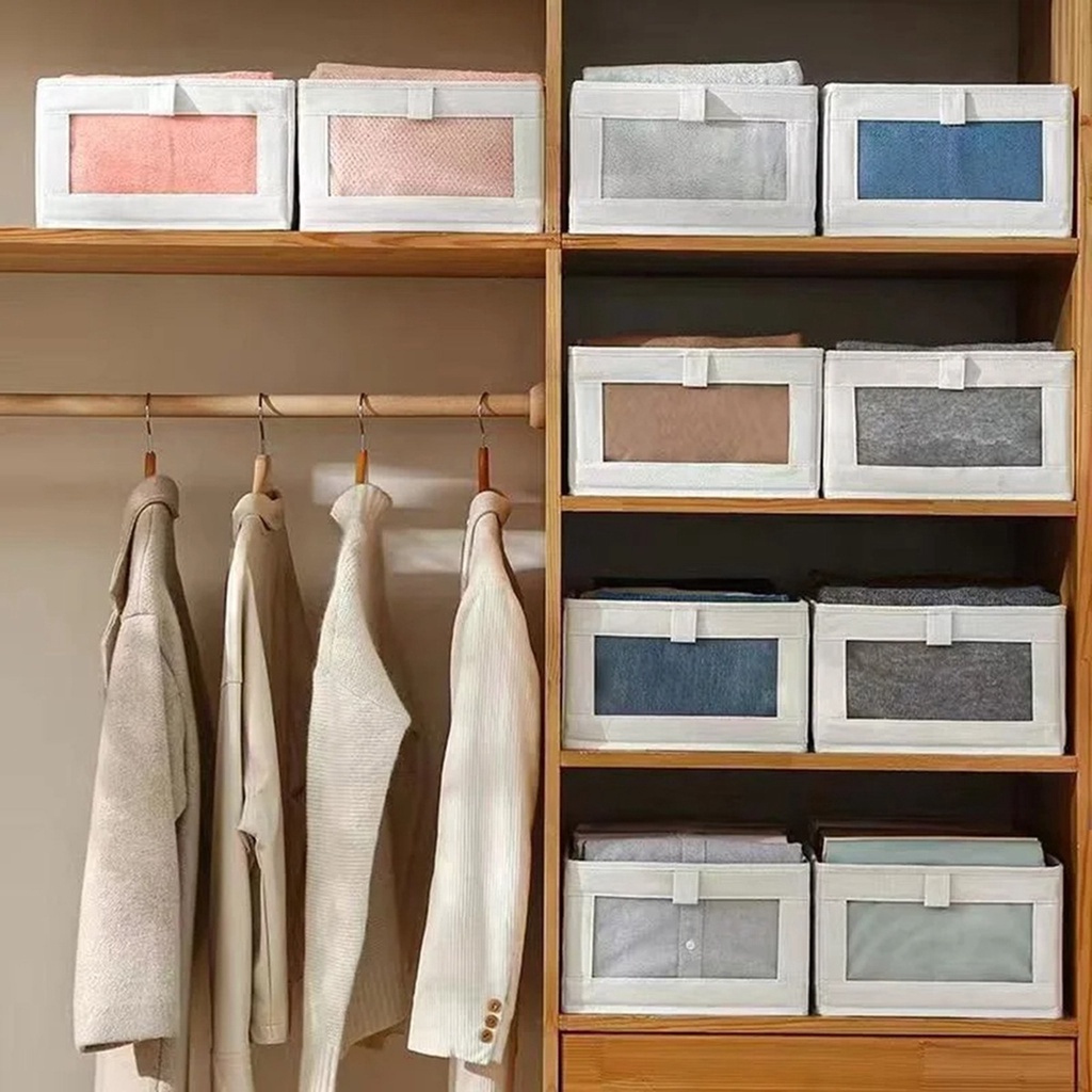 Drawer Linen Storage Clothes Organizer Foldable Closet Organizers ...