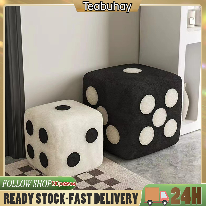 Nordic Dice Stools Creative Living Room Sofa Stool Entrance Shoe ...