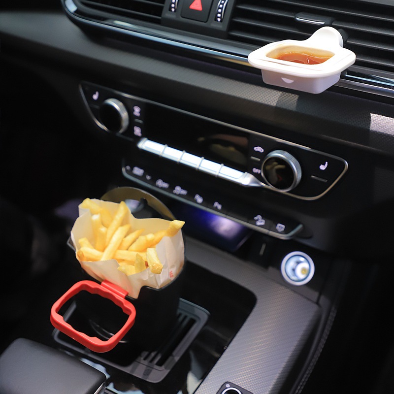 Fries holder, chips rack, chips in the car, chip stand, sauce holder in ...