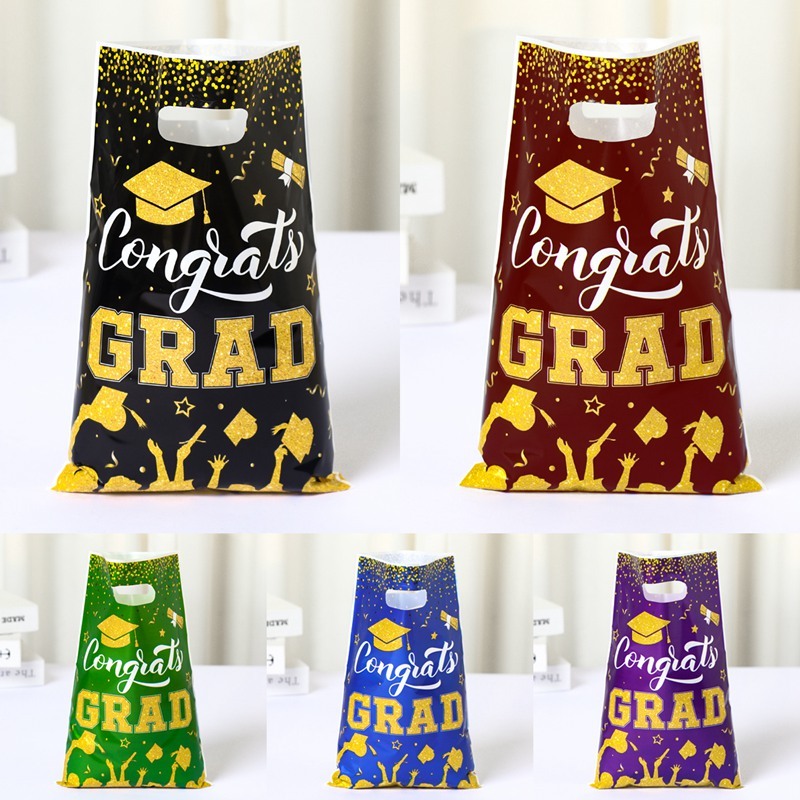 Multicolor Mixed Graduation Candy Bags 10/25/50pcs Graduation Gift Bags ...