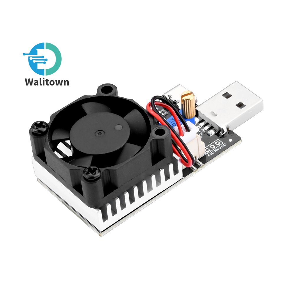 18W 22.5W USB Adjustable Constant Current Electronic Load Tester ...