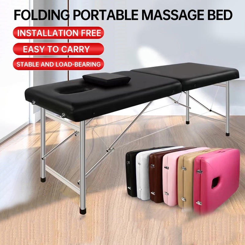 【COD】Foldable Sturdy Comfortable Beauty Bed Massage Bed Spa Facial ...
