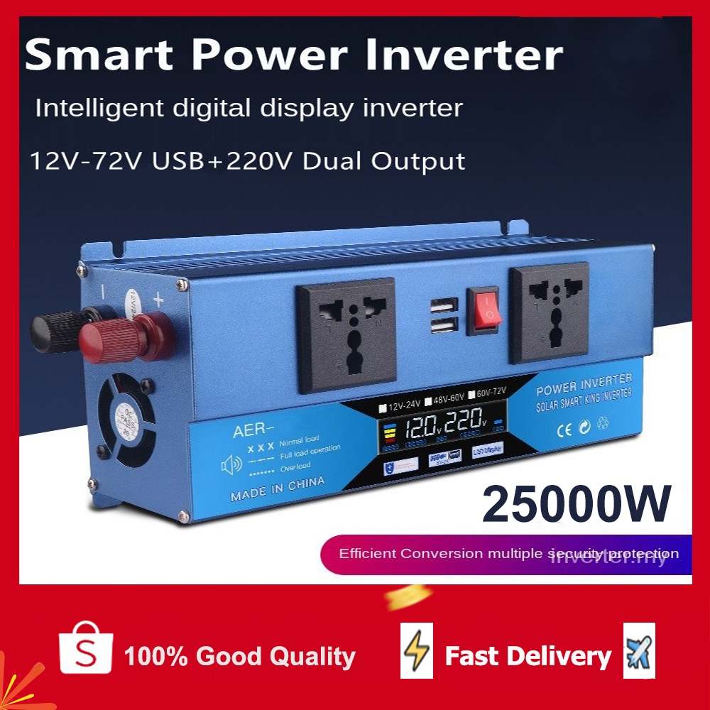 ️Smart power inverter ️25000W Original power inverter DC12V-24V to AC ...