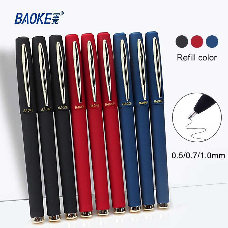 BAOKE Large Capacity Ink Gel Pens Black Blue Red Dark-blue Sign Pen 0 ...