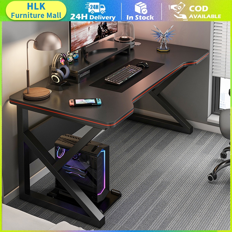 120cm PC Table Gaming Table Computer Table Set Computer Desk Study ...