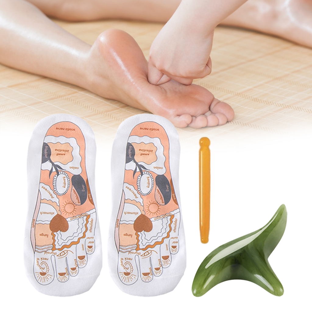 [SIMHOA1] Acupressure Reflexology Socks Foot Massage Socks Beginner ...