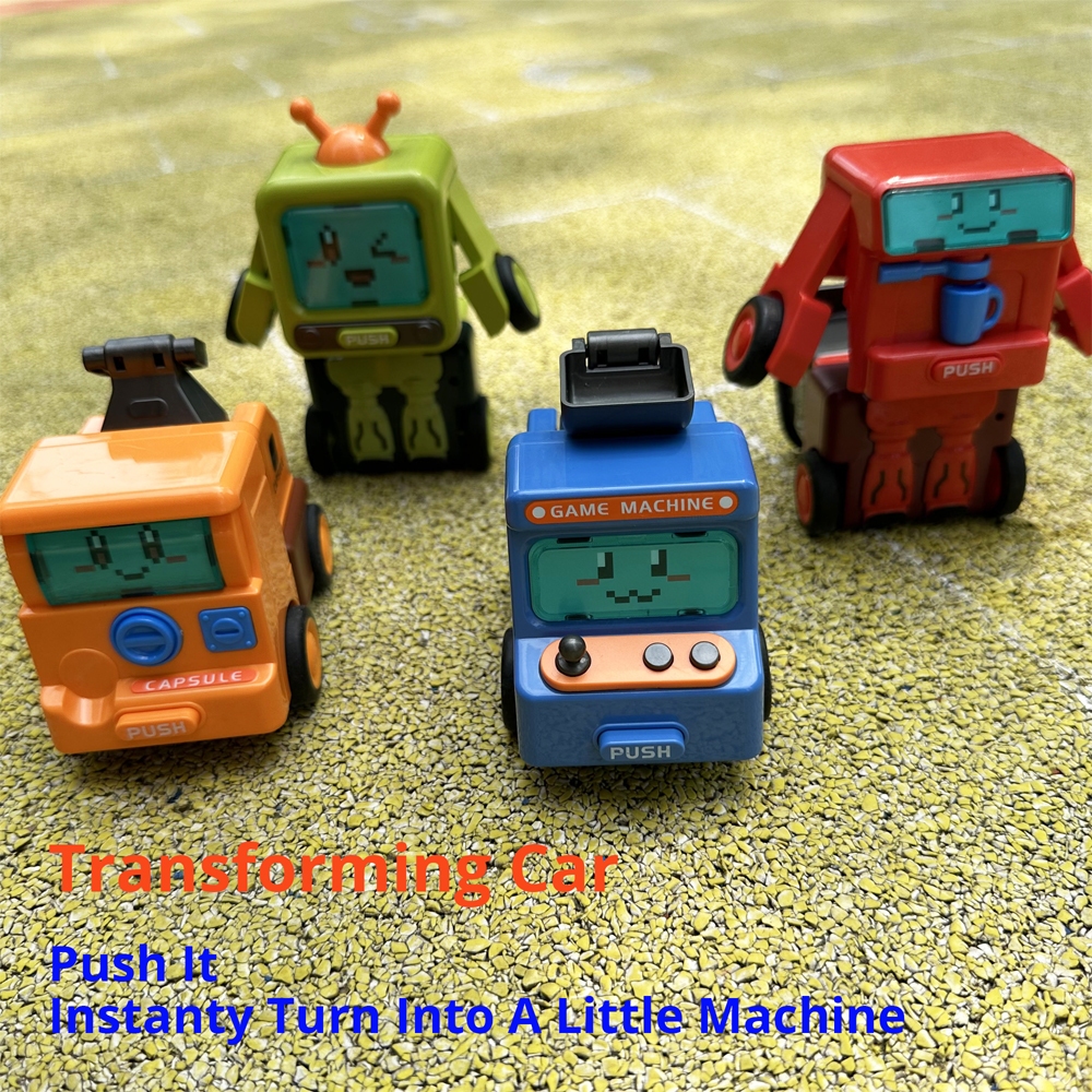 1Pc Kids Transforming Car Construction Truck Robot Collision Rotation ...