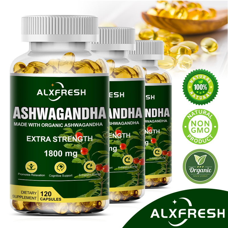 Ashwagandha Capsule for Stress Anti depressant and Anxiety Brain ...
