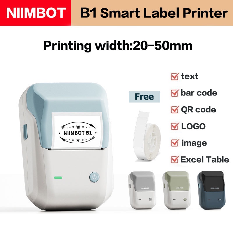 Niimbot B1 label printer Portable hand-held sticker printer Mini B21 ...