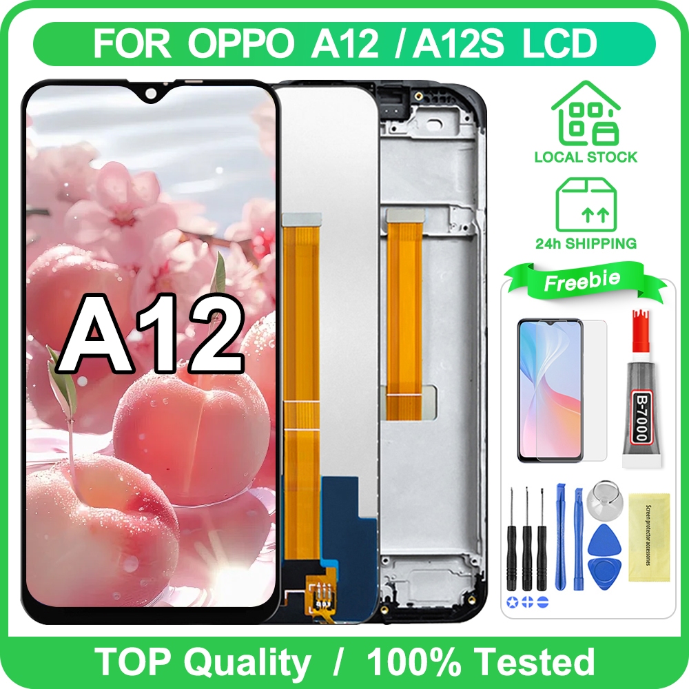 LCD With Frame For OPPO A12 A12S / A5S AX5S / REALME 3 / A7 LCD Glass ...
