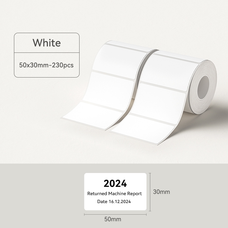 （2Rolls）Niimbot B21/B1/B3S Thermal Label Sticker Paper 20-50mm Printing Tag Commodity Price Tag ...