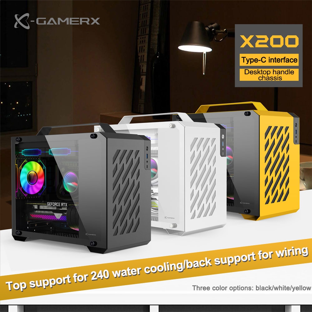 Power Train X200 MATX Case Portable Handheld Type-C Desktop Mini Game ...