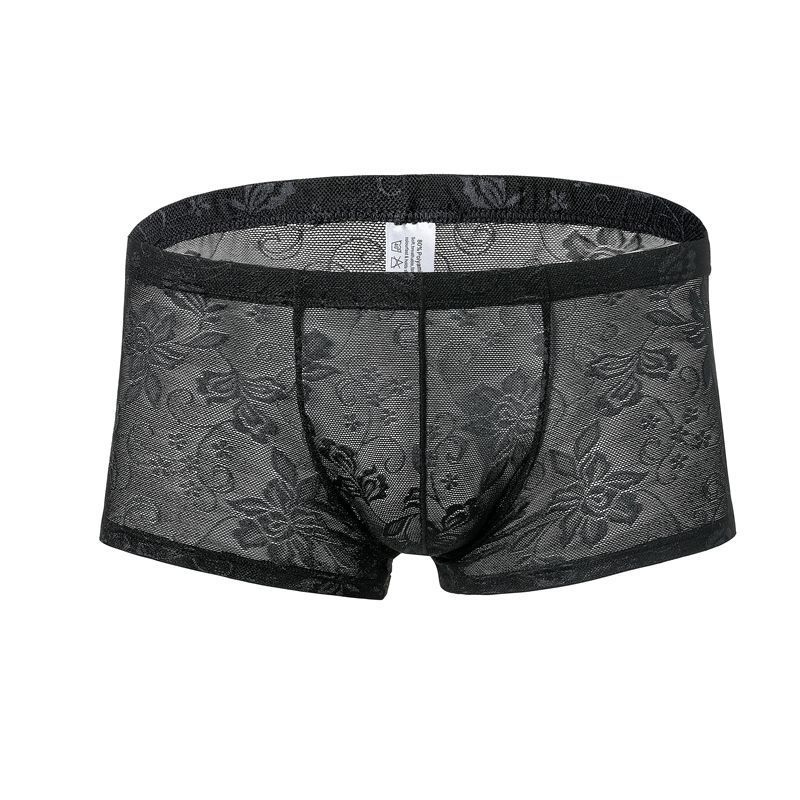 Man Mesh Boxers Shorts Male Jockstrap Bulge Men Nylon Underwear ...