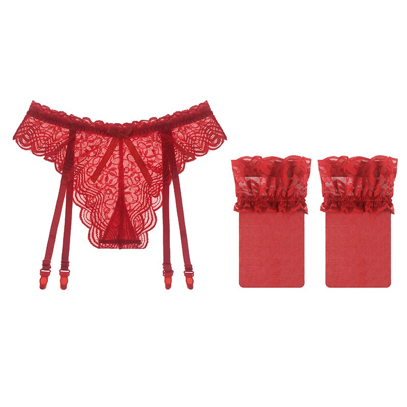 Sexy transparent woman ladies lace panty garter belt lingerie 2178 ...