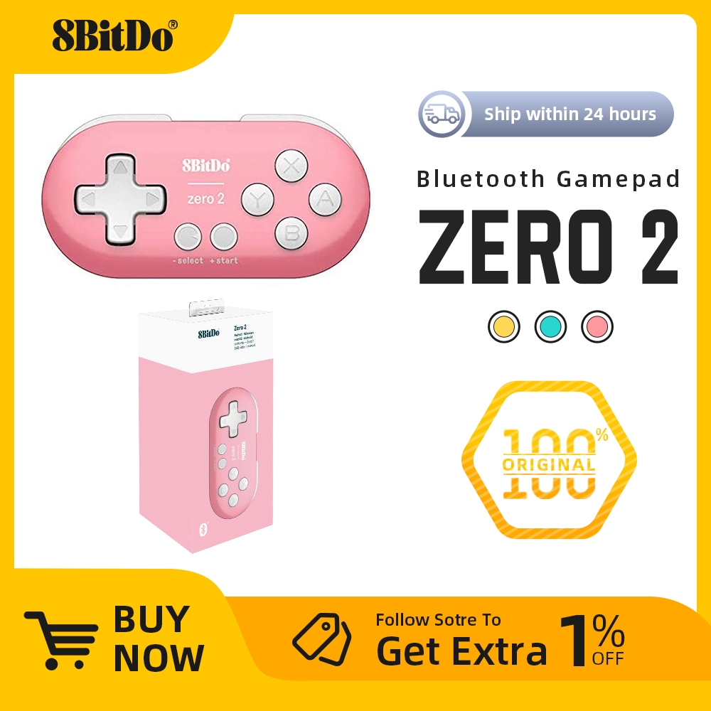 8BitDo Zero 2 Bluetooth Gamepad Mini Controller Compatible for Nintendo ...