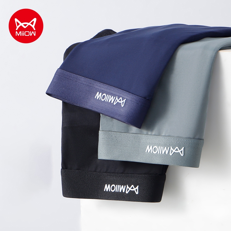MiiOW 3Pcs Free Shipping Polyester Men's Panties Boxers Pack Shorts ...