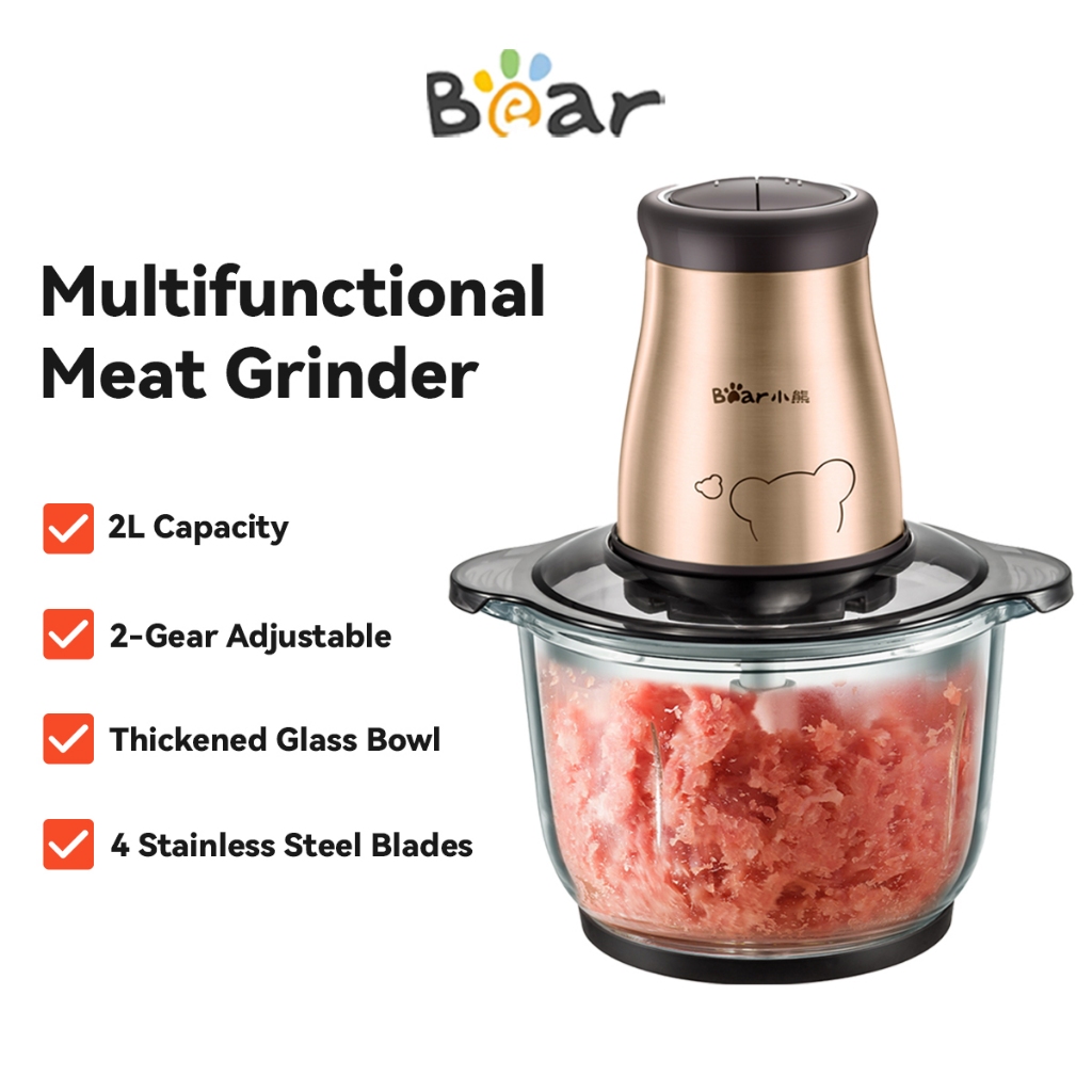 Bear Blender Meat Grinder Electric Food Processor Heacy Duty Vegetable ...